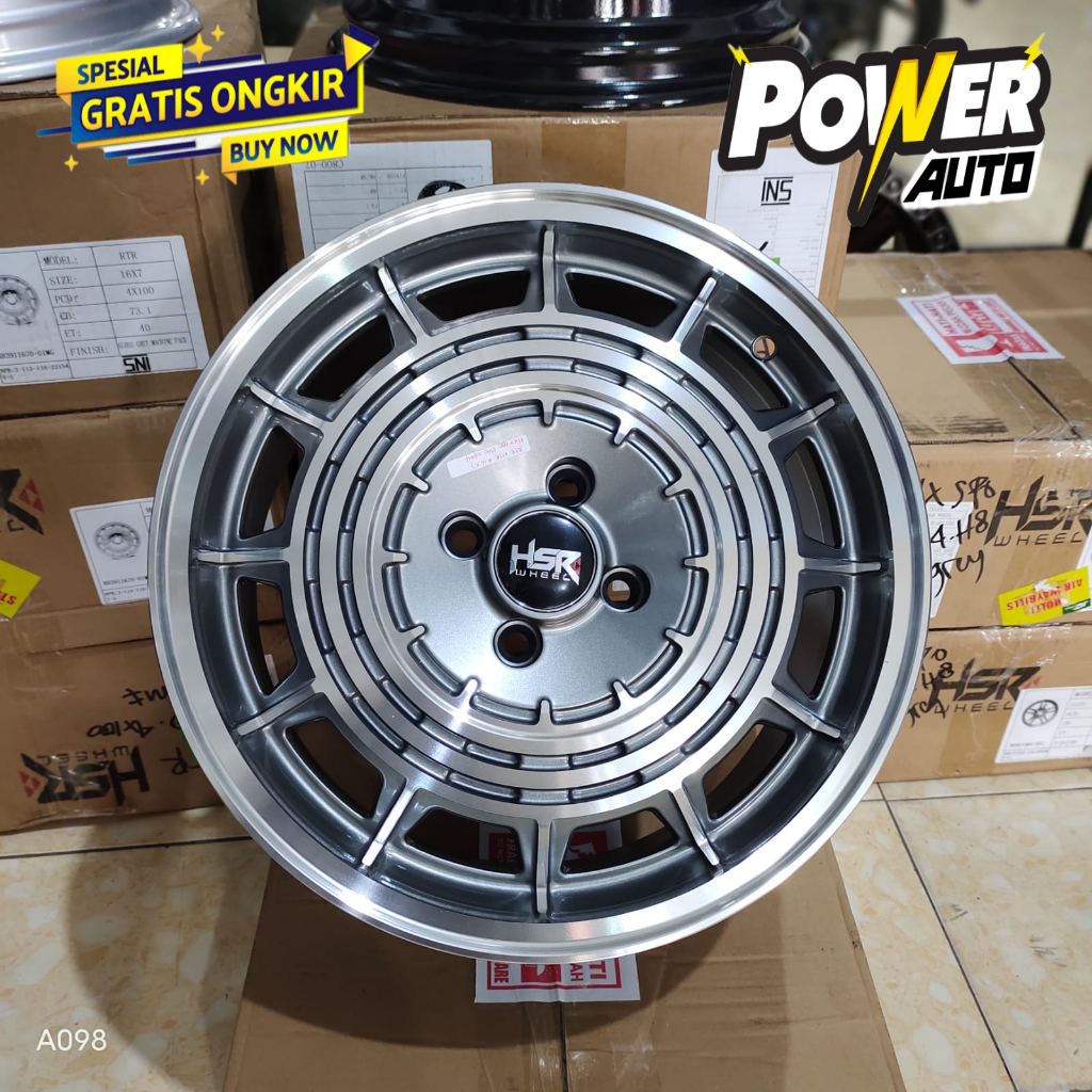 Jual Velg mobil hsr Ring 16 4x100 et40 untuk Sigra Calya | Shopee Indonesia