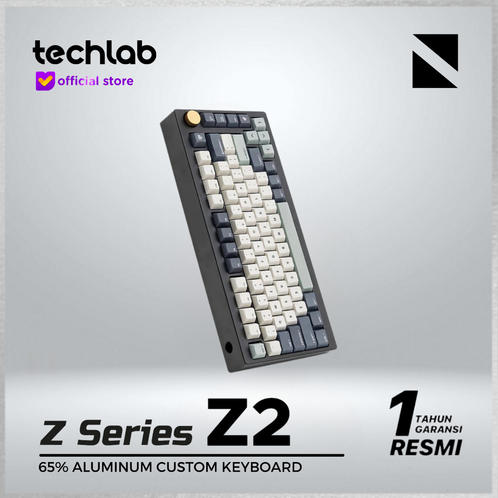 Jual Noir Z2 75% Alumunium Custom Mechanical Gaming Keyboard With Knob ...