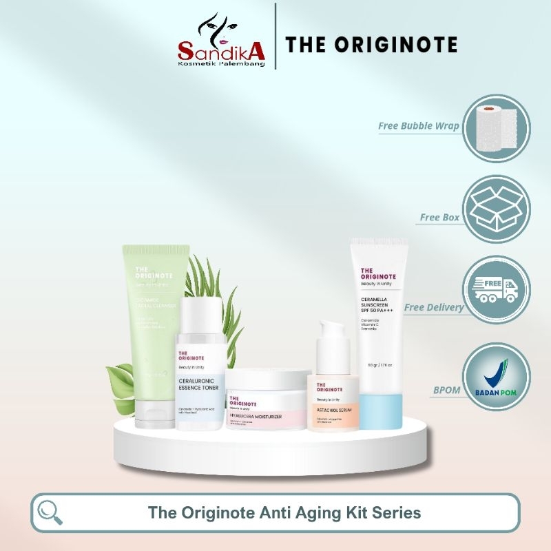 Jual The Originote Paket Skincare Face Wash Toner Serum Moisturizer ...