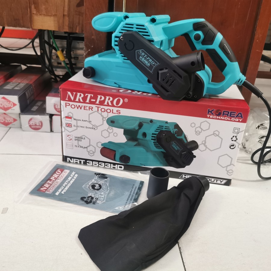 Jual NRT Pro 3533HD mesin amplas sabuk belt sander kodok NRT 3533 HD ...