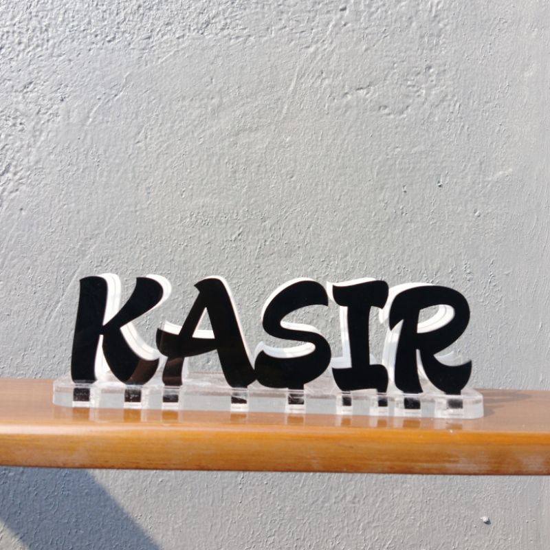 Jual Sign tanda Meja Kasir | Sign Kasir 3Dimensi | Shopee Indonesia
