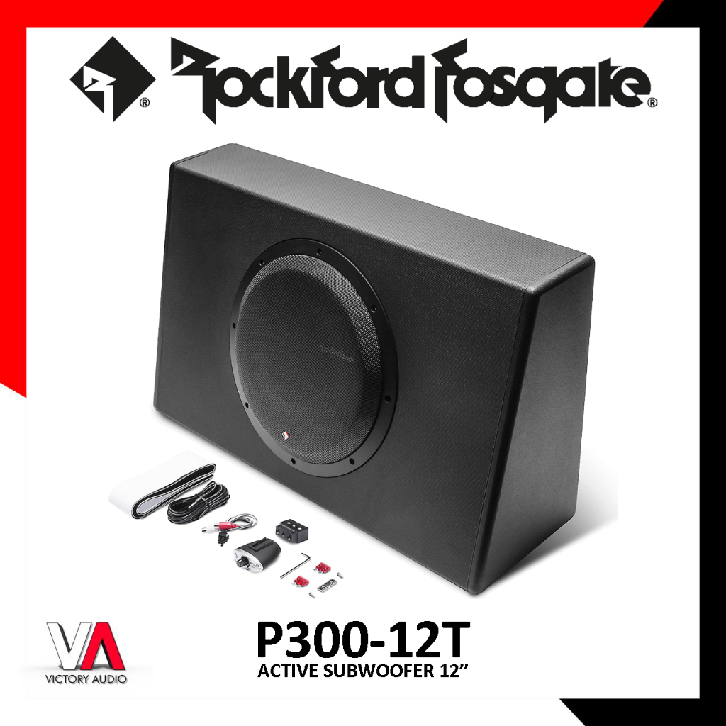 Jual Subwoofer Aktif Rockford Fosgate P300-12T Active Sub 12 Inch Built ...