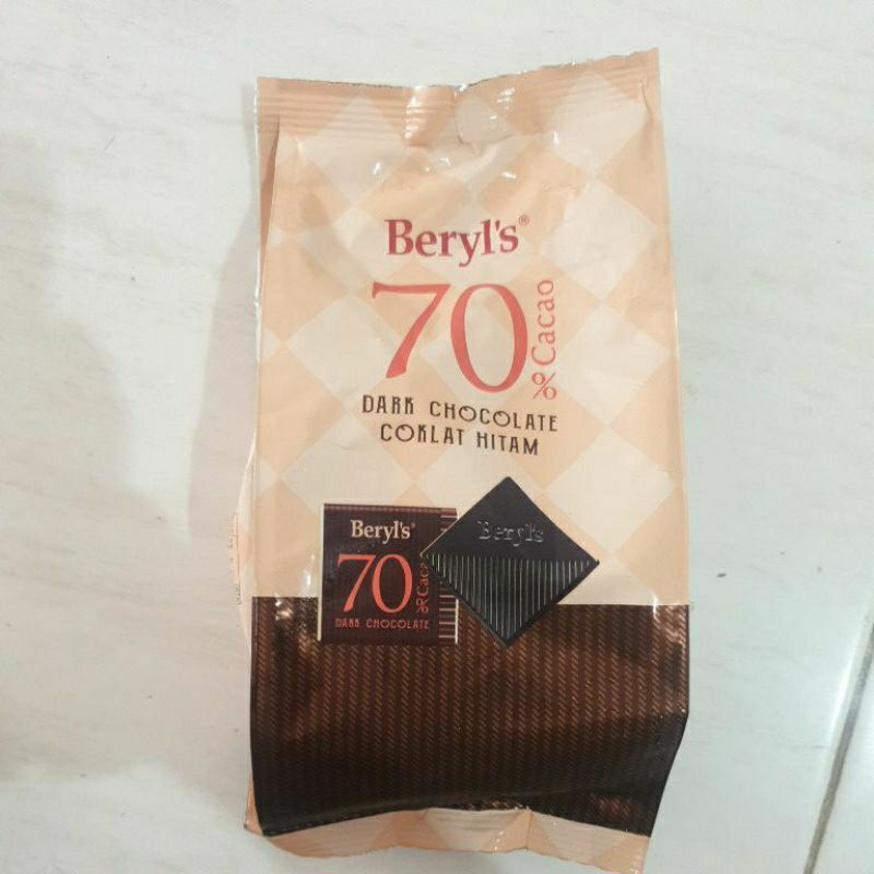 Jual Beryls Coklat Malaysia Premium Dark Chocolate 70% Cacao Coklat ...