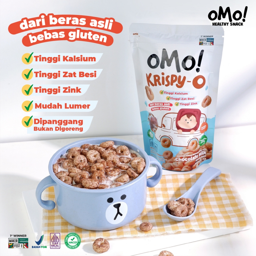 Jual [NEW] OMO! Krispy - O | Rasa Chocolate Milk, 15gr - Snack 8 ...