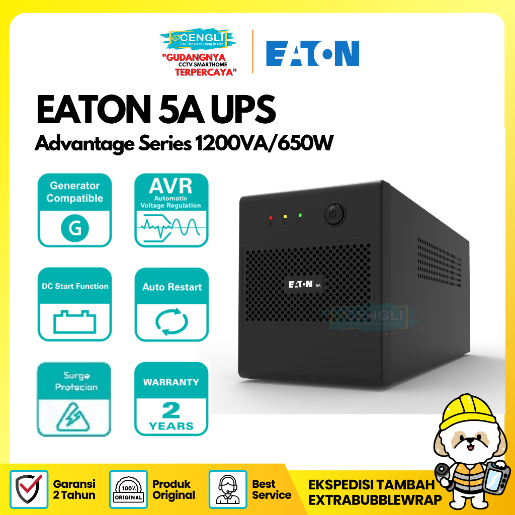 Jual EATON 5A UPS Advantage Series 5A1200I-DIN 1200VA/650W 1200VA 650Watts UPS with AVR | Shopee ...