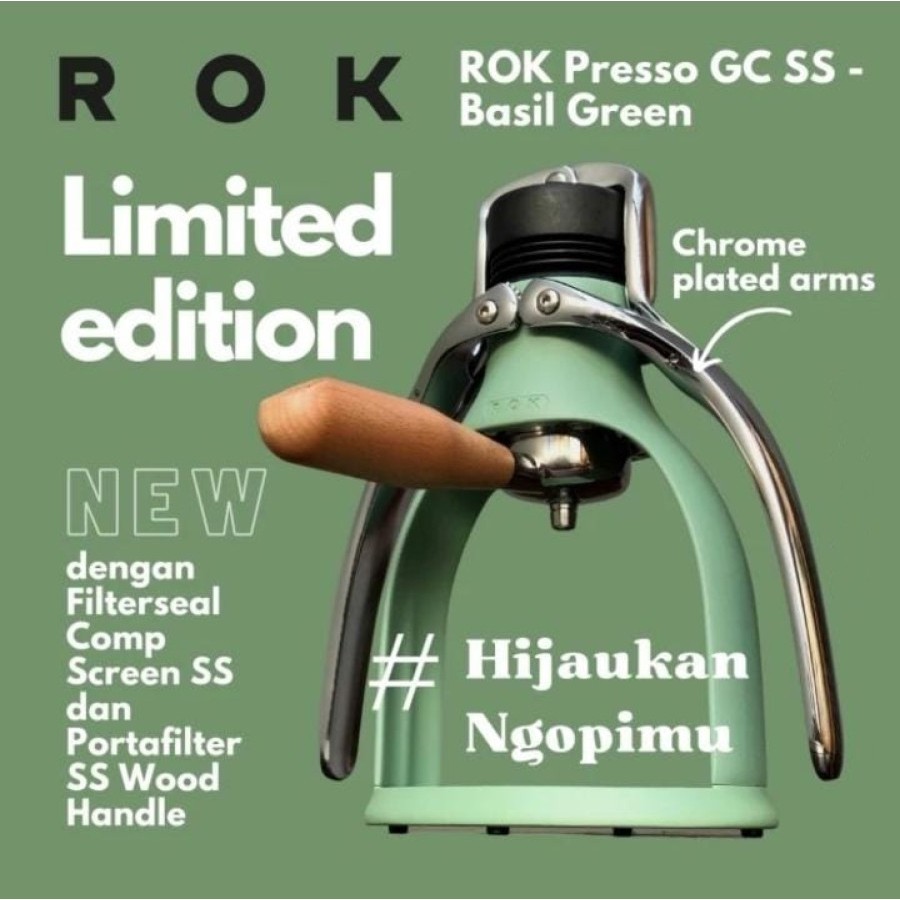 Jual Alat Kopi Rok Presso GC Basil Green - Limited Edition Espresso ...