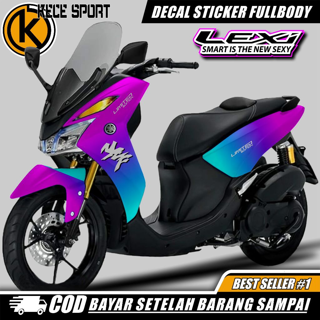 Jual Decal Lexi Full Body Baru Stiker Motor Yamaha Lexi Full Body Decal ...