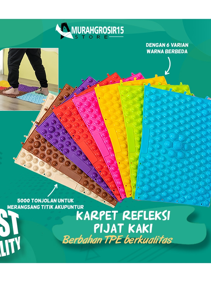 Jual Karpet Refleksi Pijat Kaki Keset Pijat Keset Akupuntur﻿ Alas Refleksi Kaki Tikar Pijat Alat ...