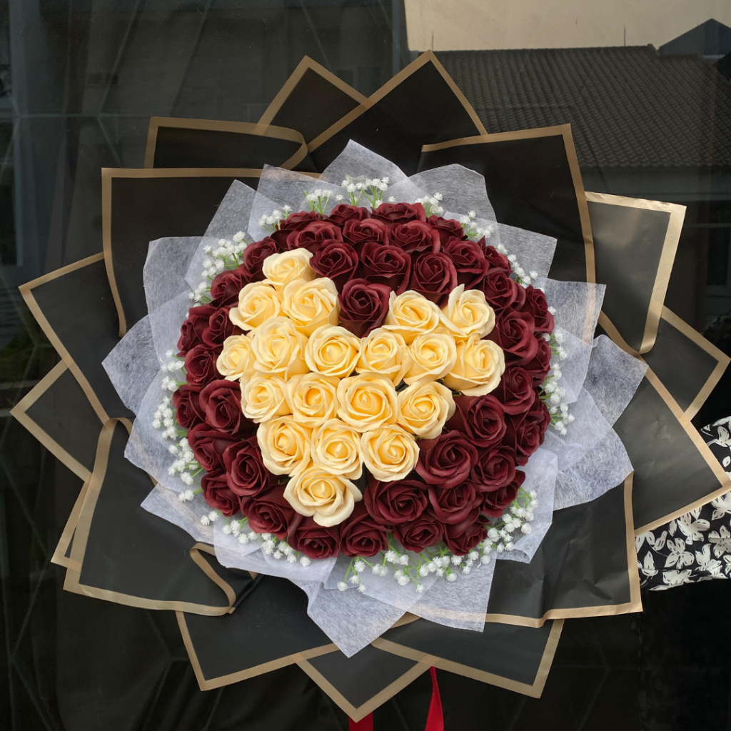 Jual MEGA LOVE ROSES SOAP BOUQUETS - Buket Bunga Mawar Sabun Bentuk ...