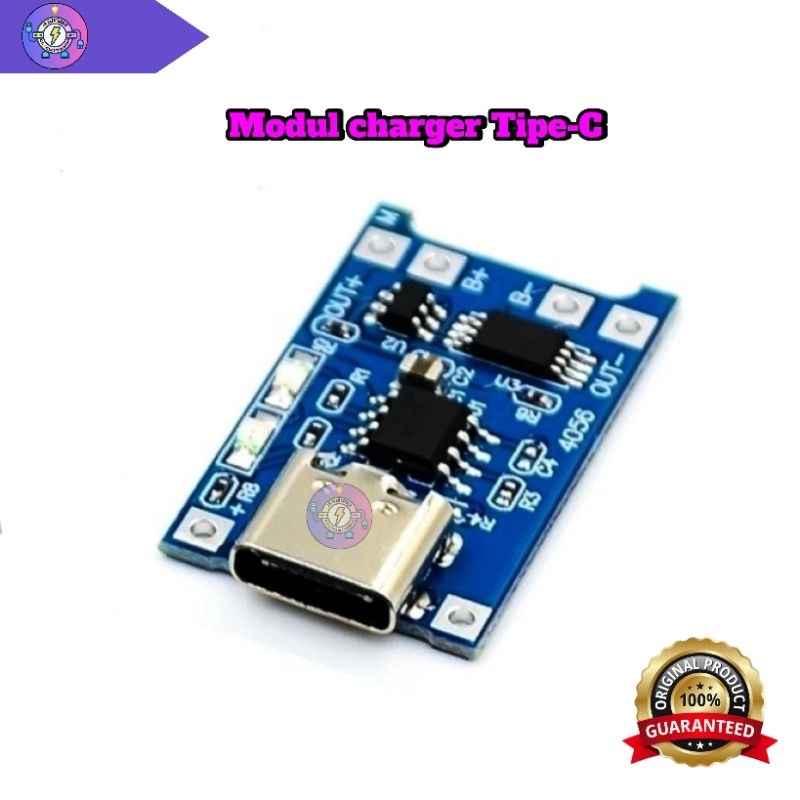 Jual TP4056 Modul Charger 18650 Tipe-C | Shopee Indonesia
