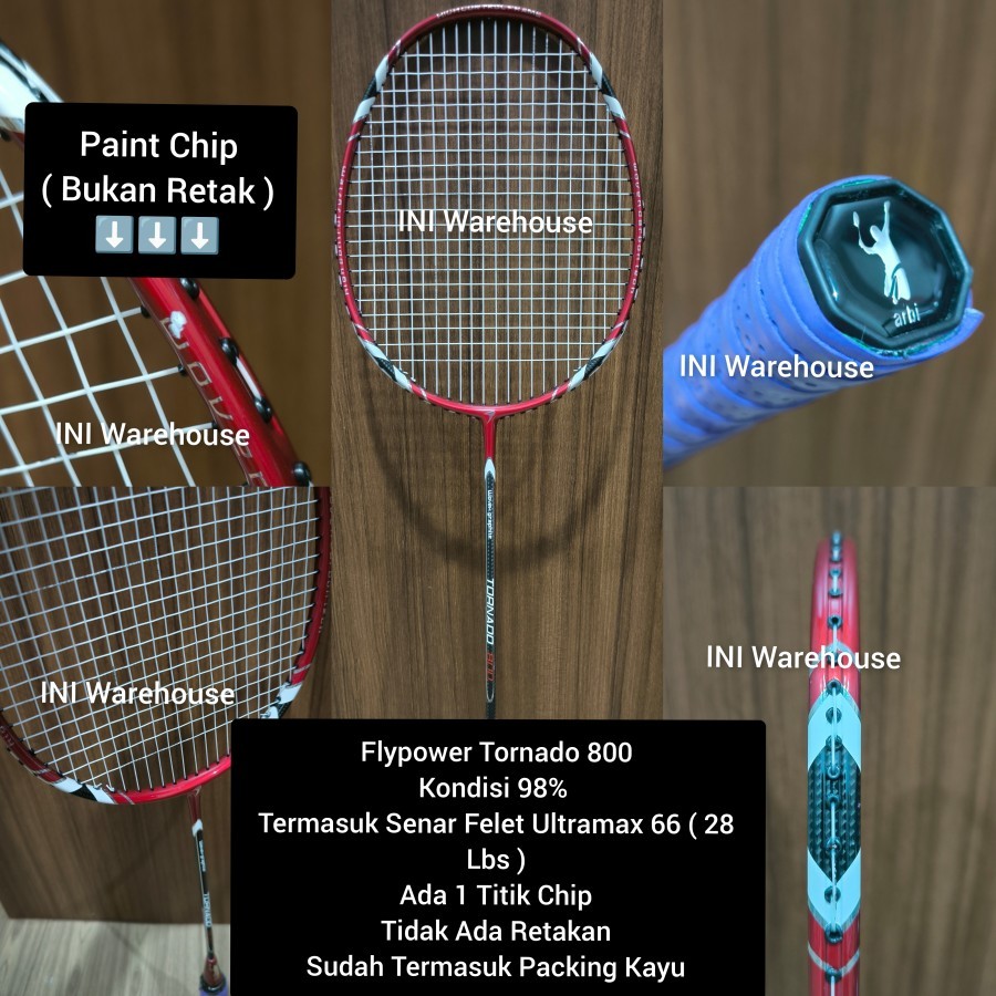 Jual BEKAS - Raket FLYPOWER Tornado 800 Badminton Racket Bulutangkis ...