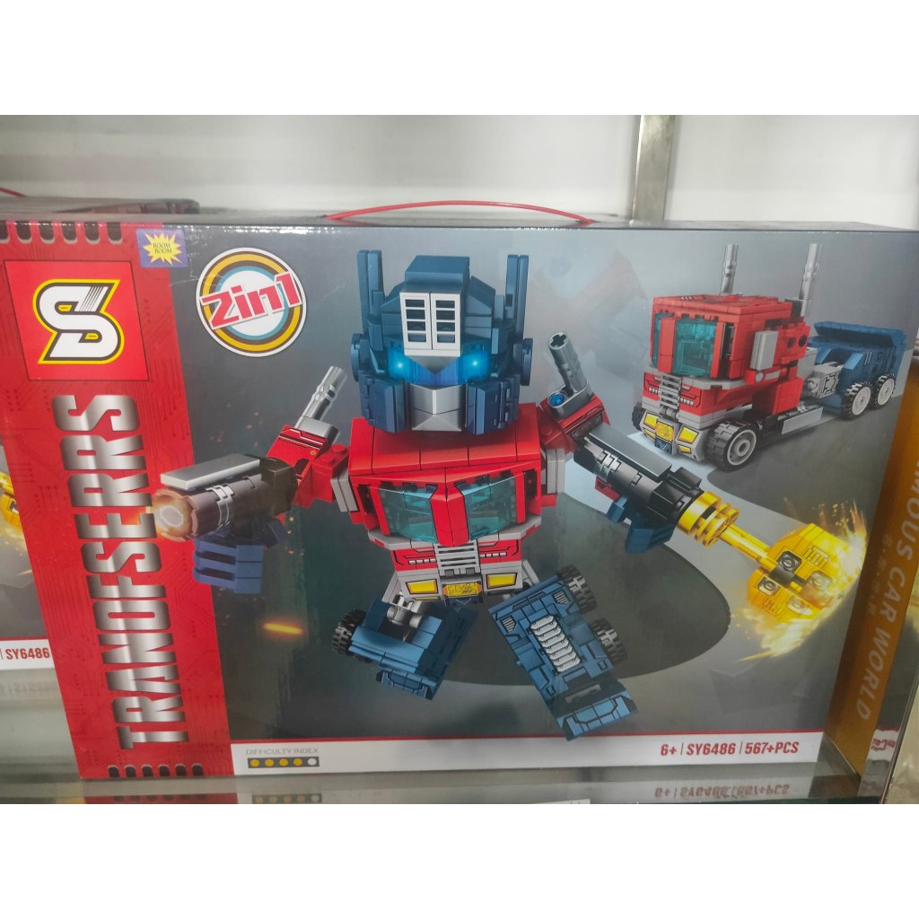 Jual Brick Blocks Transformer Optimus Prime 2in1 | Shopee Indonesia