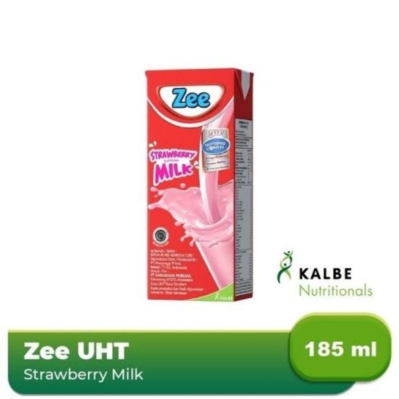 Jual Susu Anak Susu Zee UHT Swizz Milk 185mL Rasa Strawberry dan ...