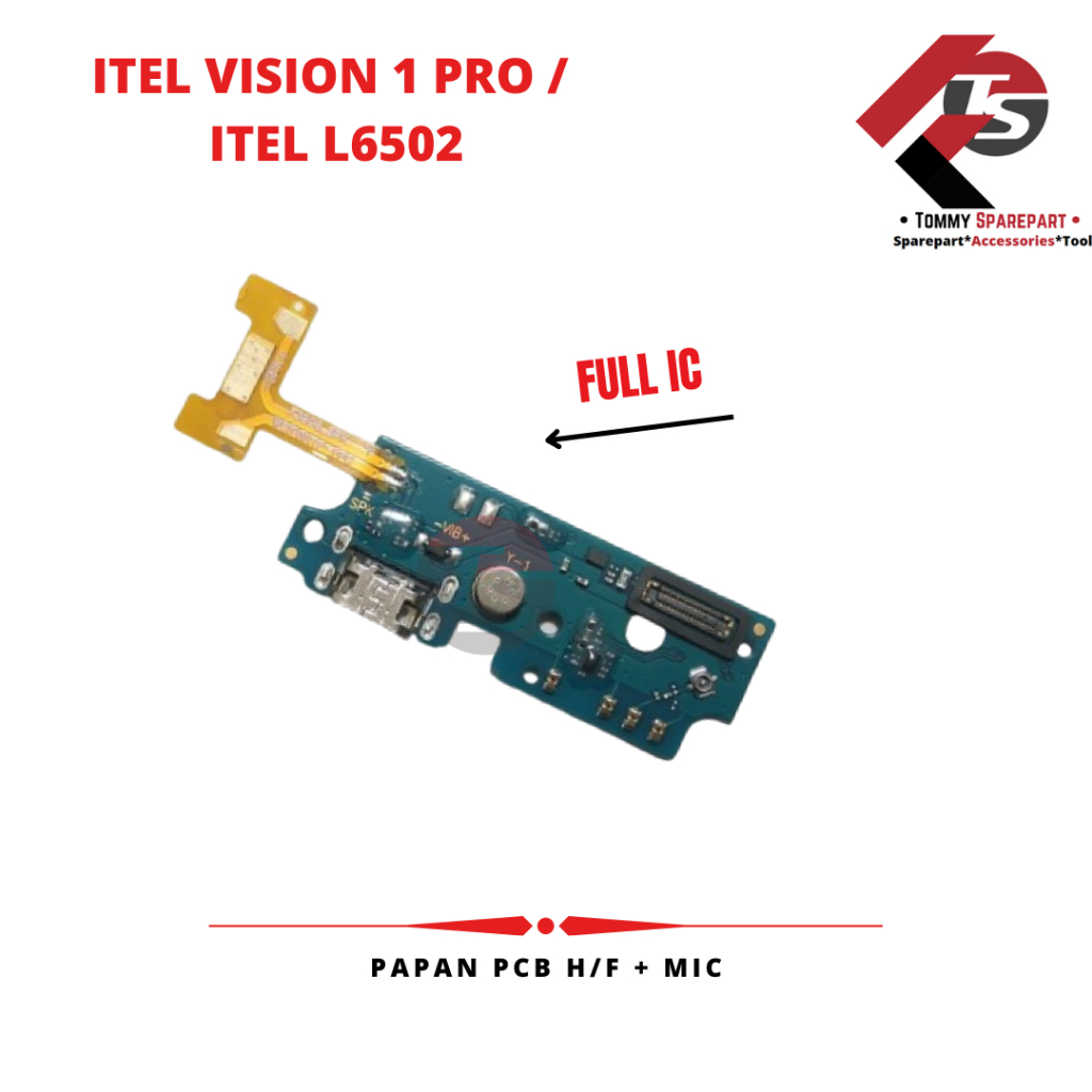 Jual PAPAN PCB CHARGER ITEL VISION 1 PRO / ITEL L6502 + MIC + HEADSET ...