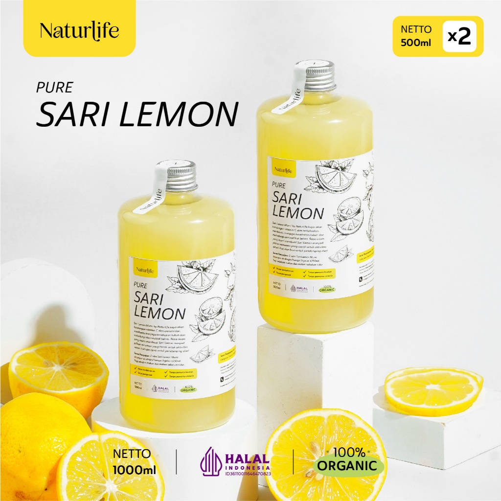 Jual SARI LEMON 1000ML NATURLIFE / SARI LEMON FRESH / SARI LEMON ...