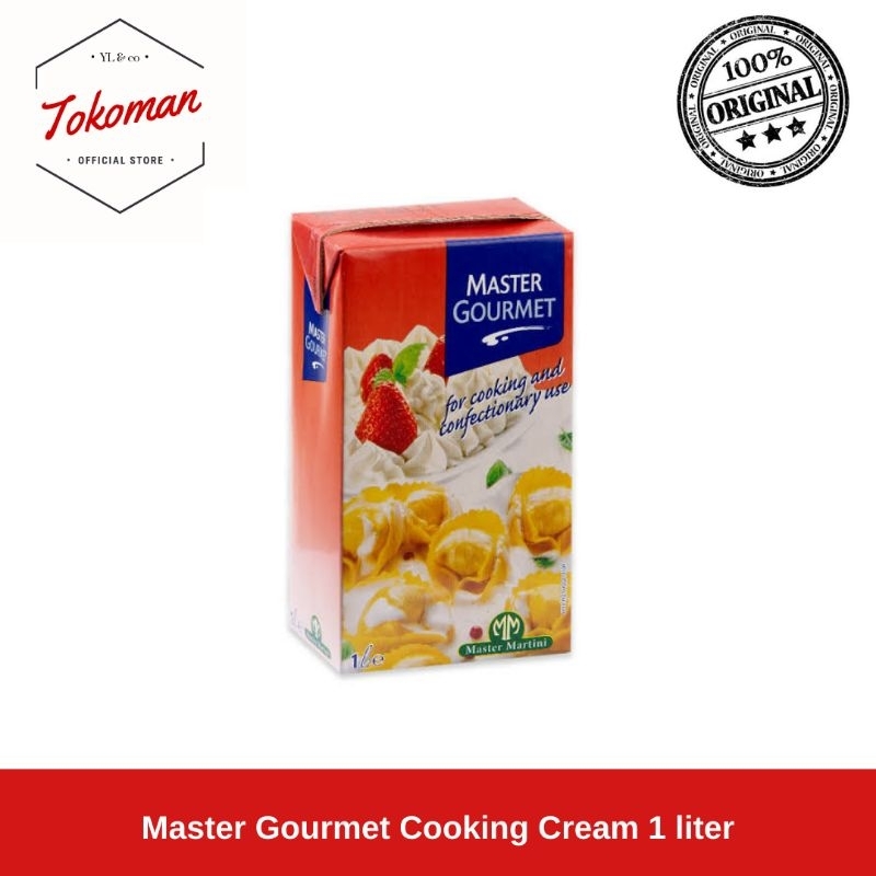 Jual Master Gourmet Cooking Cream 1 liter / Whipping Cream | Shopee ...