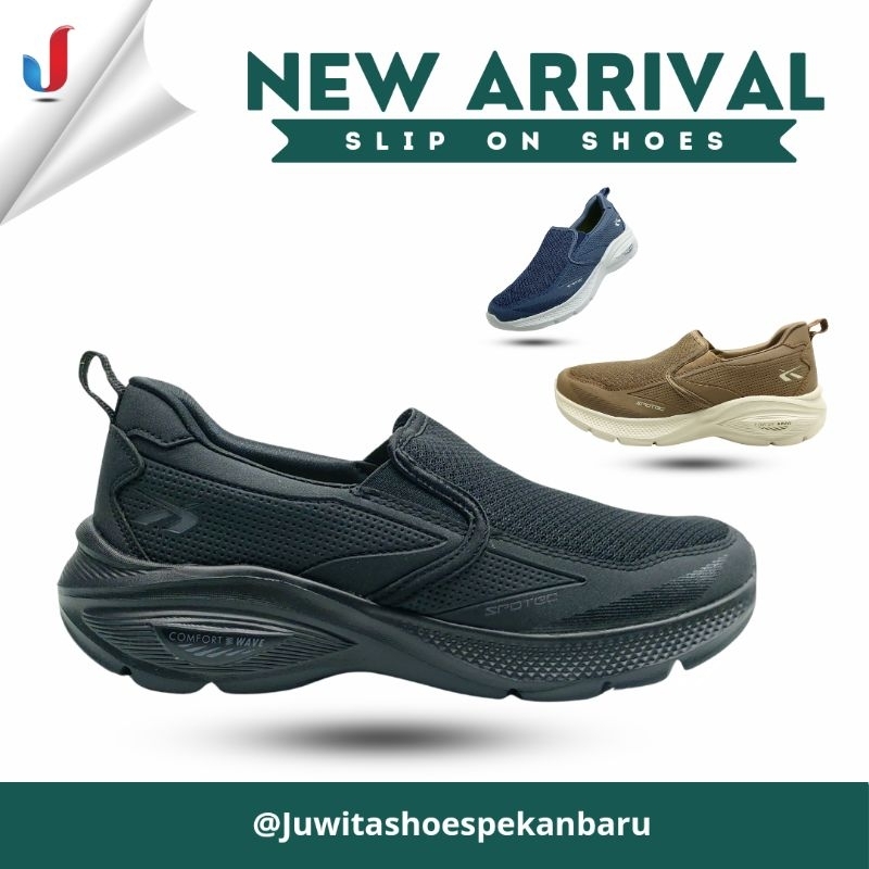 Jual Spotec ONYX Sneakers slip-on pria tanpa tali slipon | Shopee Indonesia