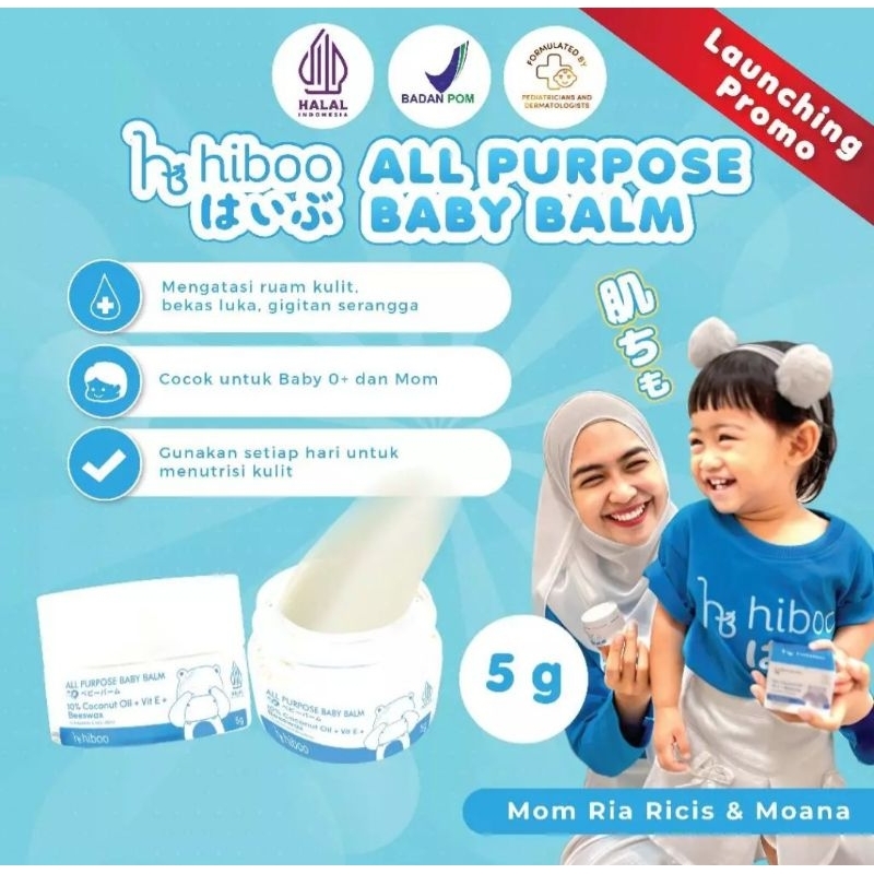 Jual hibbo All purpose Baby Balm 5g Travel Size With 10% coconut oil ...
