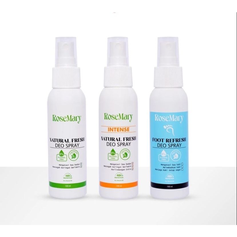Jual ROSEMARY NATURAL FRESH DEO SPRAY 100ML - PENGHILANG BAU BADAN ...