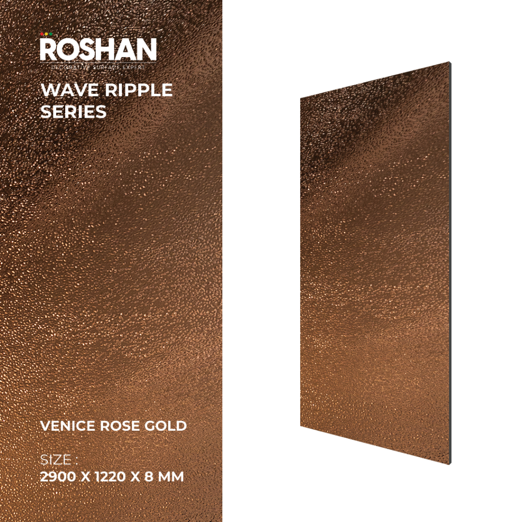Jual WALL PANEL WPC ROSHAN 2.90 M x 1.22 M - VENICE ROSE GOLD | Shopee ...