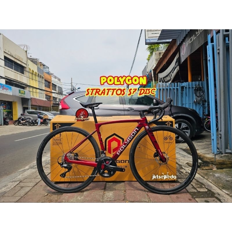 Jual Sepeda Balap Roadbike Polygon Strattos S7 Disc | Shopee Indonesia