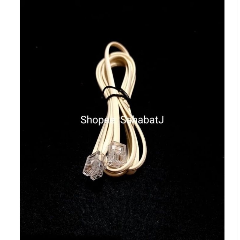 Jual Kabel Telepon 3 Meter Kabel Line Telpon 3M Telp Telephone phone 3 ...