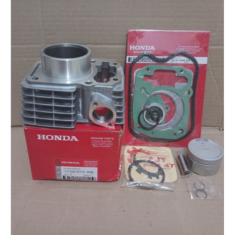 Jual Blok Cylinder Seher Set Komplit Megapro New Mono Cb 150 Verza (1200-KYE-900) Free Topset ...