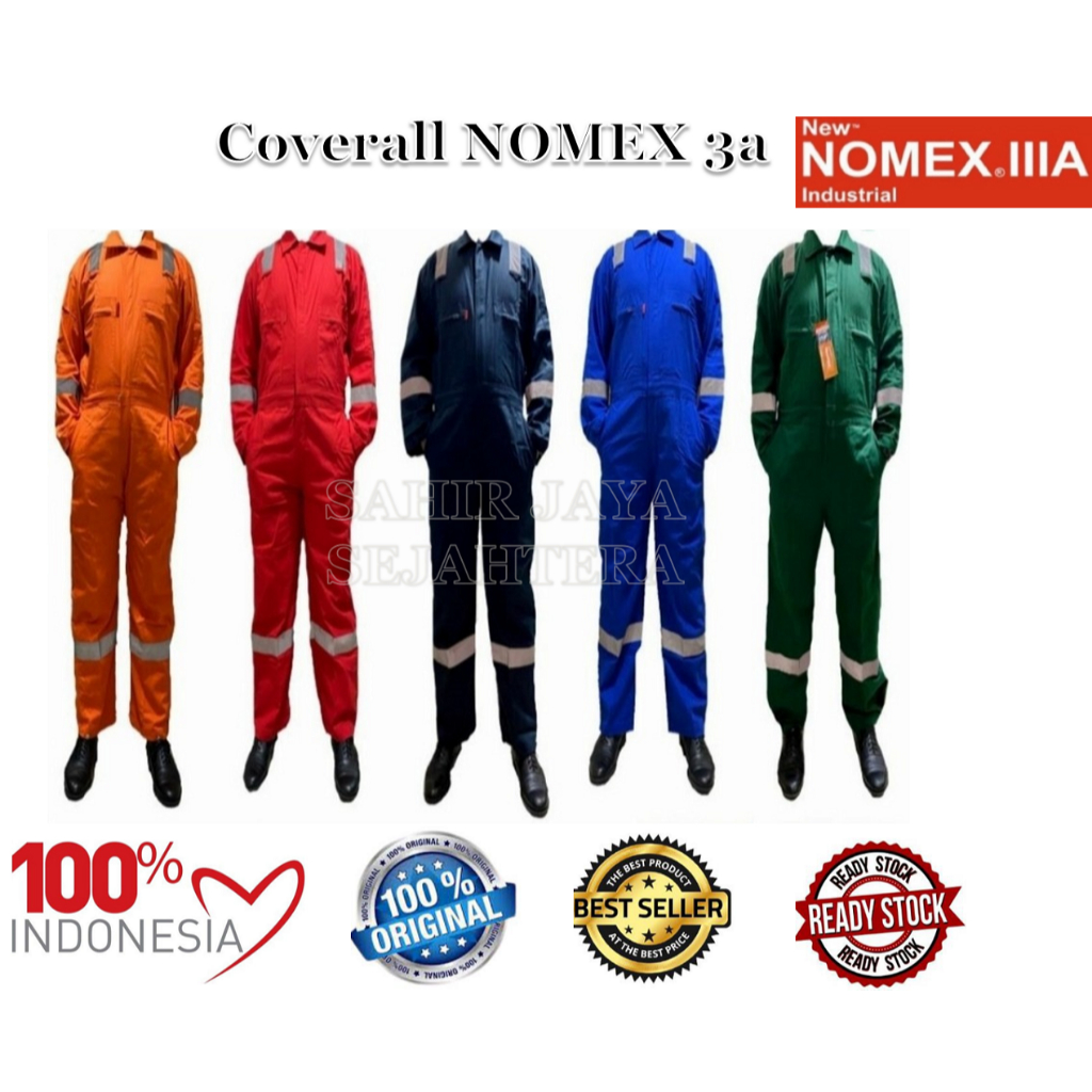 Jual Coverall NOMEX 3A Original Wearpack Nomex IIIA Coverall Safety ...