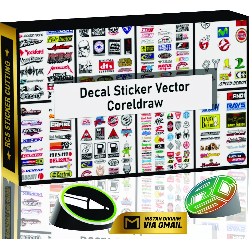 Jual Decal Sticker Vector - Coreldraw | Shopee Indonesia