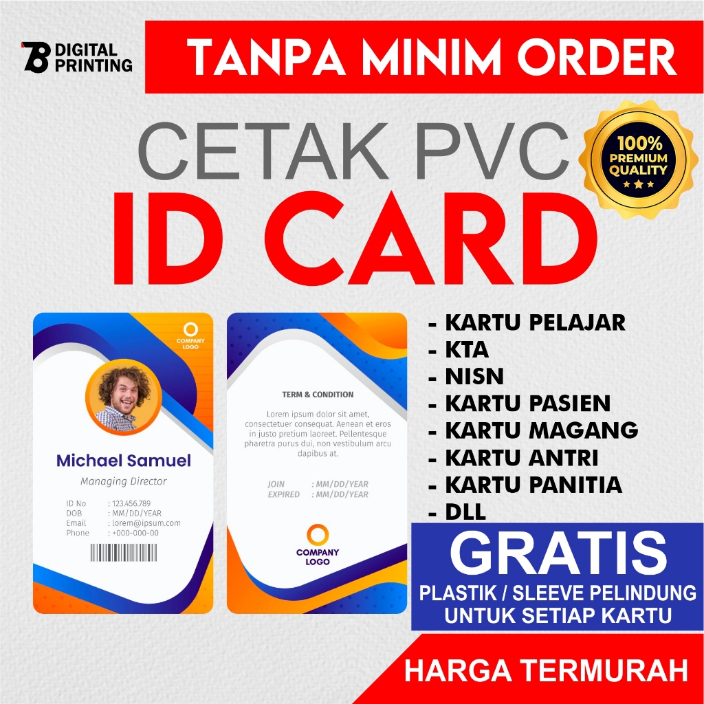 Jual CETAK ID CARD | Shopee Indonesia