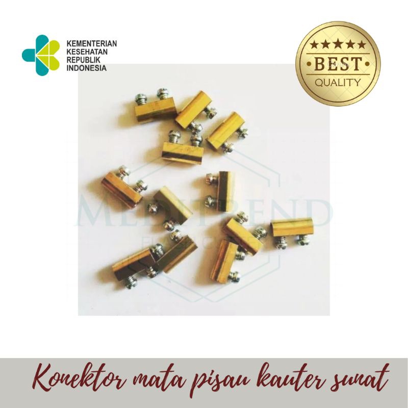 Jual Konektor mata pisau kauter sunat kuningan/penjepit mata pisau ...