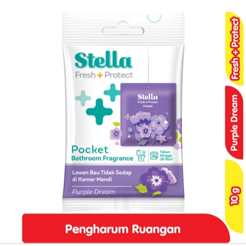 Jual STELLA Air Freshener Bathroom Pocket Purple dream 10g | Shopee ...