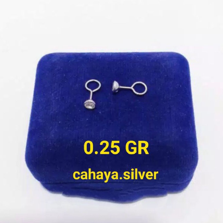 Jual Super Keren ANTING ANAK BAYI TOGE LAPIS EMAS PUTIH 25 GR | Shopee Indonesia