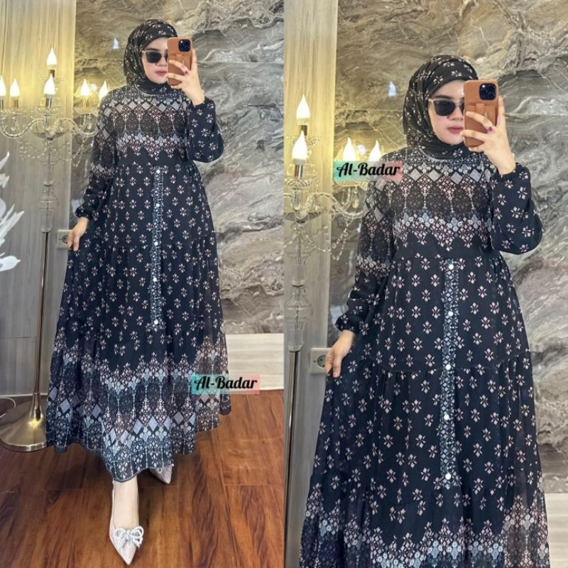 Jual GAMIS CERUTY BABY DOLL FREMIUM ETNIC MODEL BUNGA ETNIC MOTIF TER ...