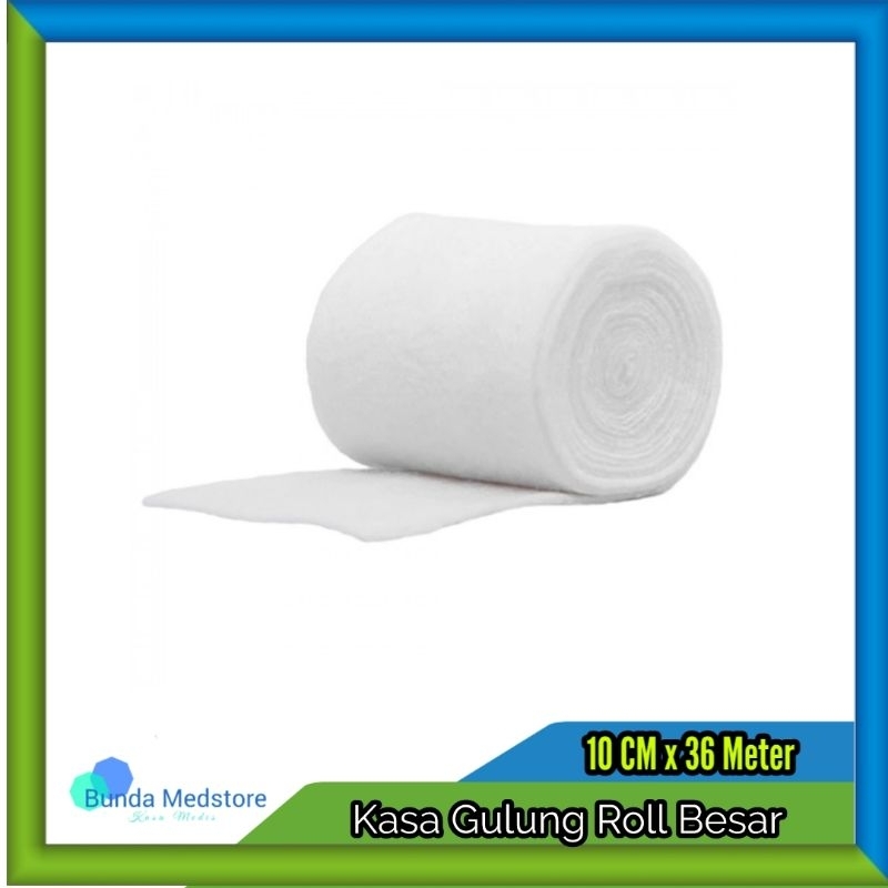 Jual Kasa Roll Besar Kain Perban Luka Medis Ukuran 10cm x 36m | Shopee ...