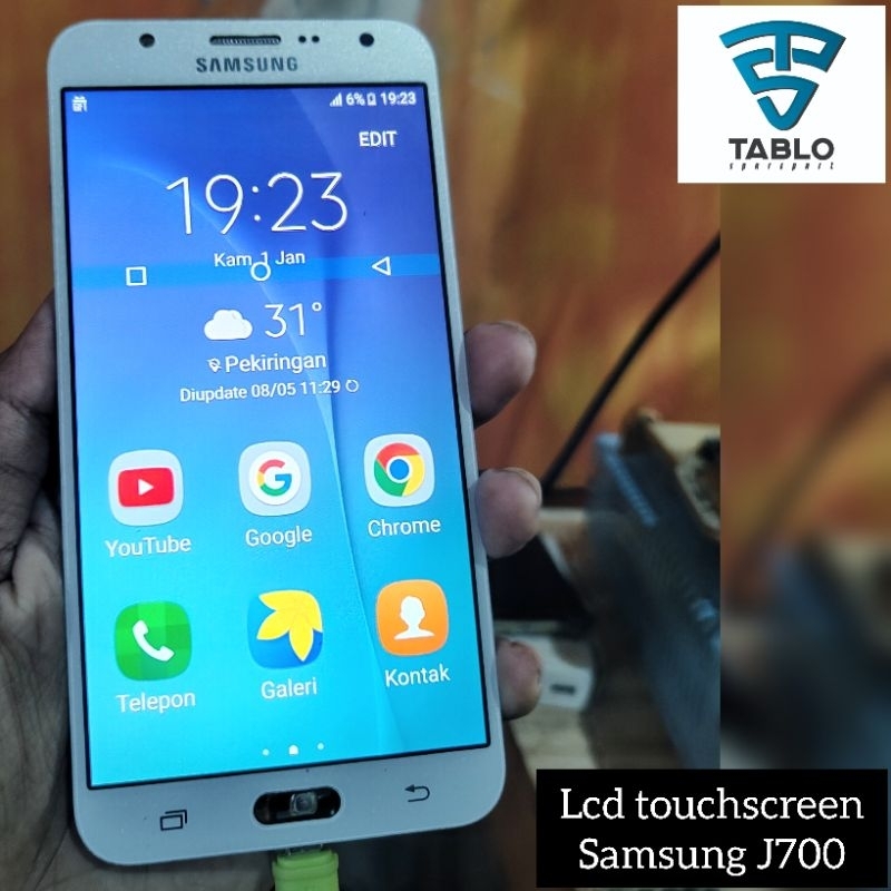 Jual LCD touchscreen Samsung j700 j7 core j701 original copotan hp ...