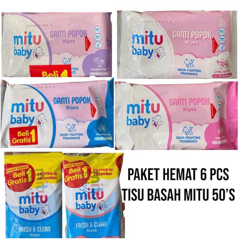 Jual Paket Promo 6 Pcs Tisu Basah Mitu Baby Wipes Tisu Basah Bayi Ganti ... Jual Paket Promo 6 Pcs Tisu Basah Mitu Baby Wipes Tisu Basah Bayi Ganti ...