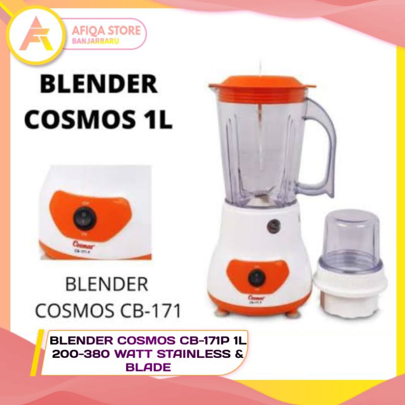 Jual Blender Cosmos CB-171P 1L 200-380 Watt Stainless & Blade | Shopee ...