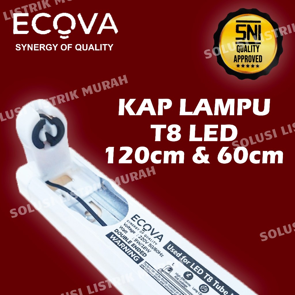 Jual ECOVA Kap Lampu TL T8 Kap Lampu T8 60CM 120 CM Housing Tube Rumah TL 120CM 60 CM | Shopee ...