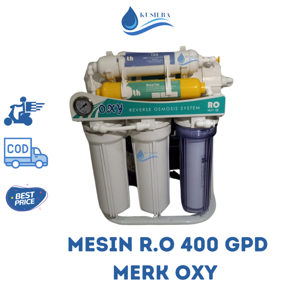 Jual MESIN RO 400-500 GPD STANDING OXY/ FILTER AIR SIAP MINUM | Shopee ...