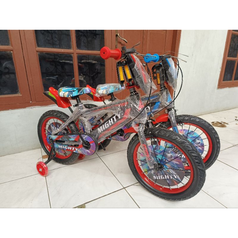 Jual sepeda anak laki-laki umur 5 - 8 tahun model BMX ukuran 16 dan 18 ...