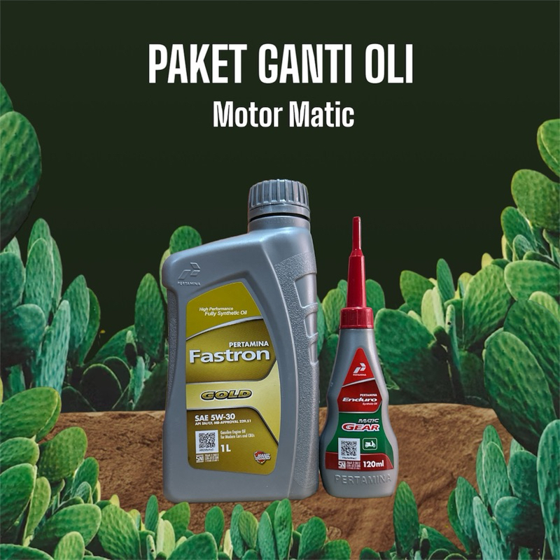 Jual Paket Ganti Oli Fastrin Gold SAE 5W—30 1L dan Enduro Gear 120 ML ...
