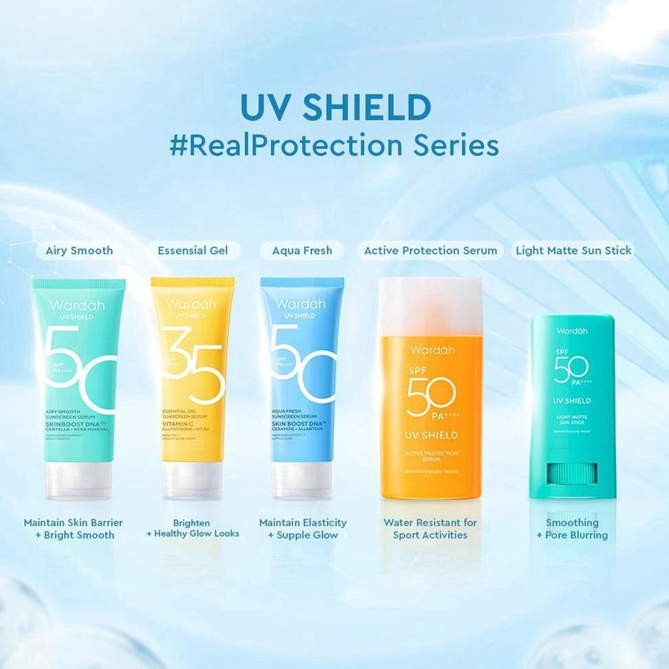 Jual 66 SALE WARDAH SUNSCREEN SPF 5 UV SHIELD PA 25 ML SPF 35 PA 4 ML ...