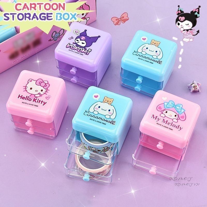 Jual Laci Mini sanrio 2tingkat storage mini sanrio lucu organizer box ...