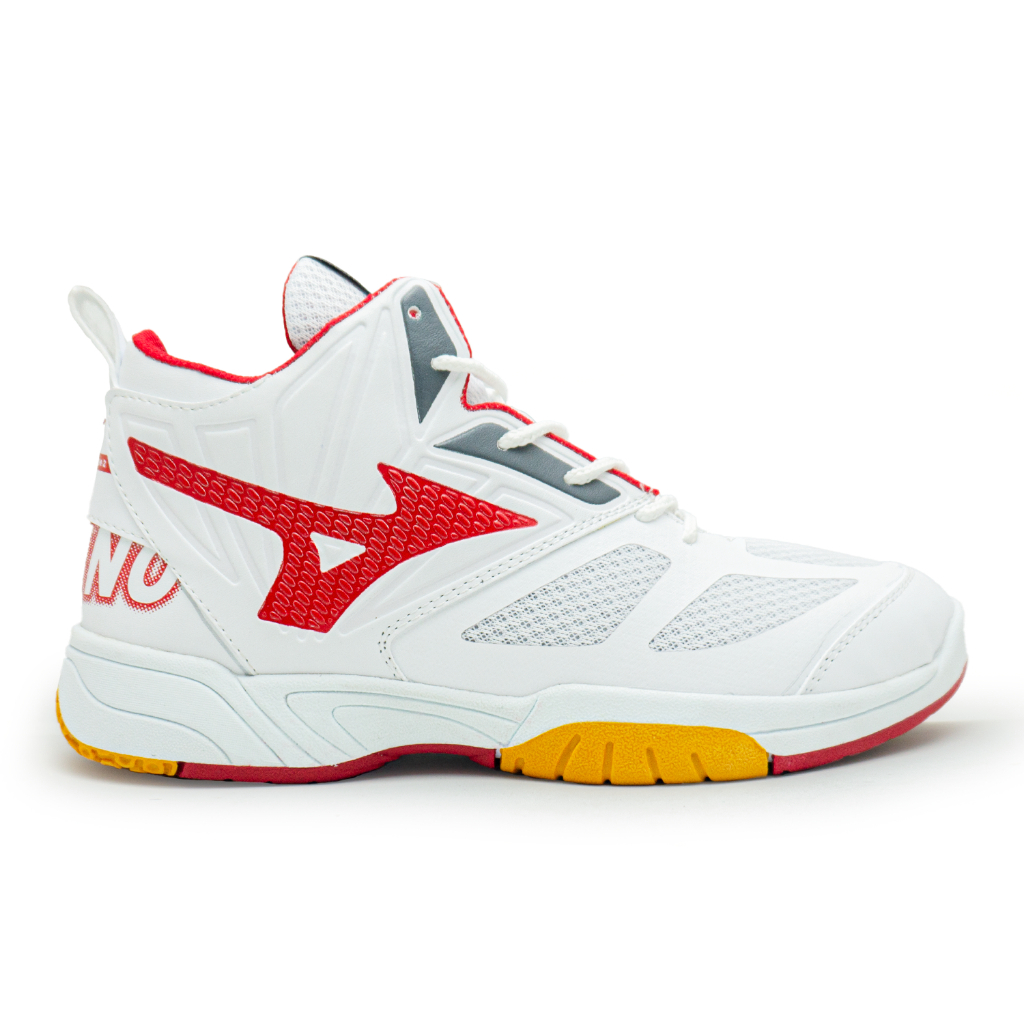 Jual Sepatu Basket MZN Boot Putih Merah Size 39-43 Sepatu Olahraga ...