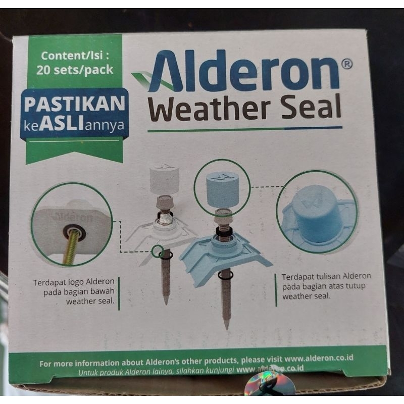 Jual Alderon Weather Seal 830 twinwall/ paku skrup alderon tebal asli ...