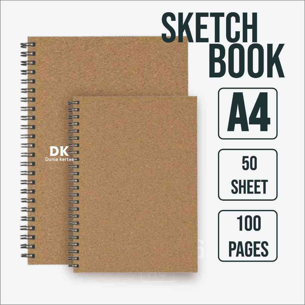 Jual Sketchbook Polos Craft Cover Buku Sketsa A4 Buku catatan polos ...