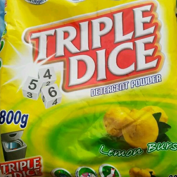 Jual detergen triple dice ( kuning 800 gr) | Shopee Indonesia