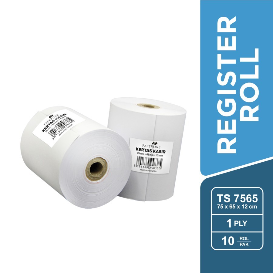 Jual Kertas Telestruk 1 ply 75x65 Paperline | Shopee Indonesia