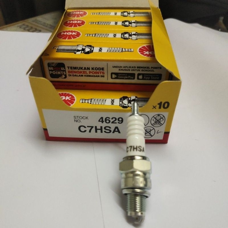 Jual Busi motor NGK ORI C7HSA untuk motor bebek | Shopee Indonesia